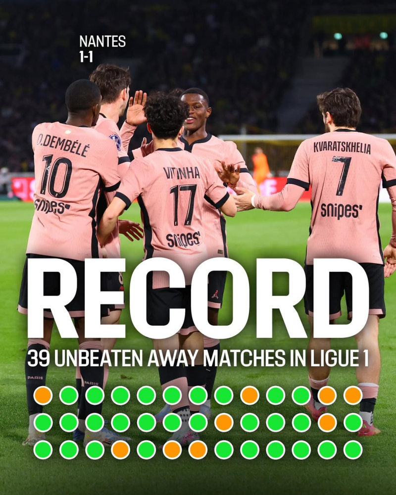 ‘LEE도 새 역사 썼다!’ PSG, 리그 원정 39경기 연속 무패…유럽 5대 리그 신기록