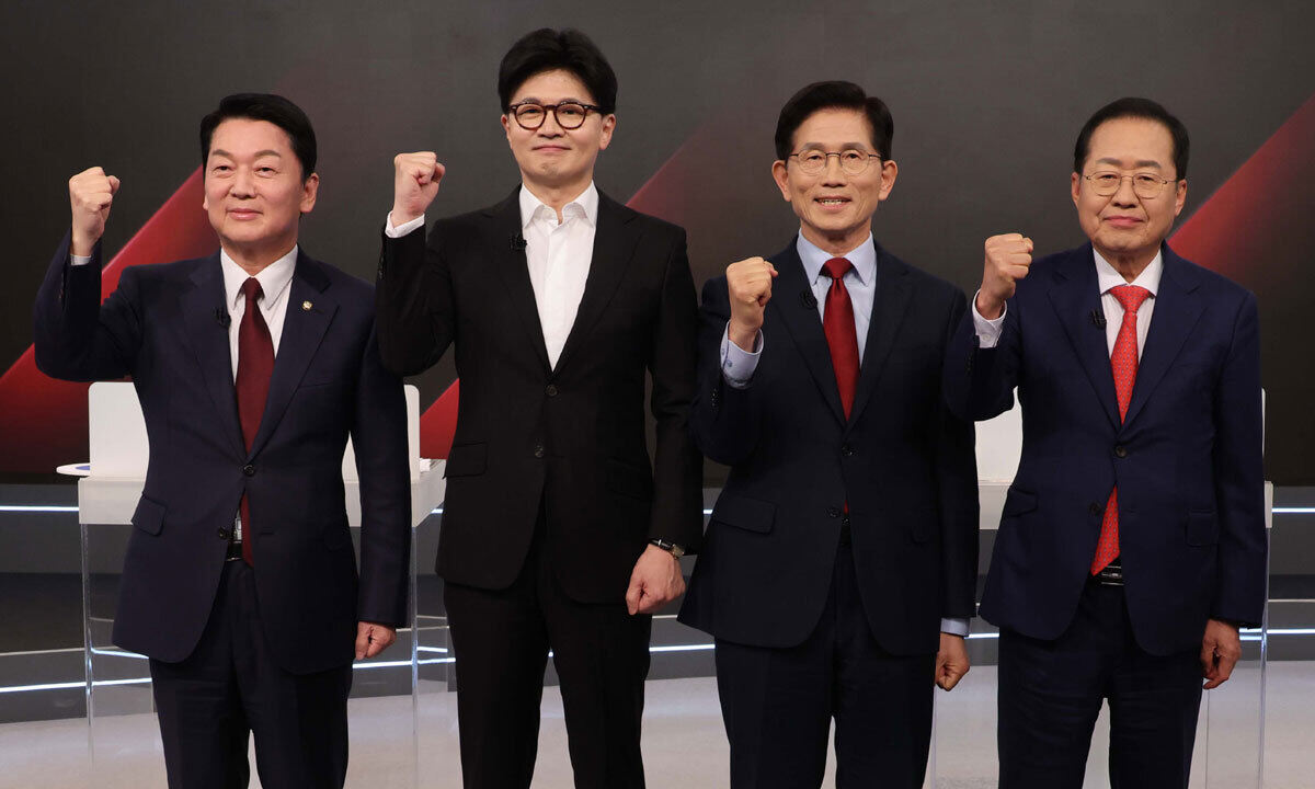 韓 “RE100 버려야”, 安 “대통령·국회 권한 축소”, 金 “노동개혁”, 洪 “양원제”