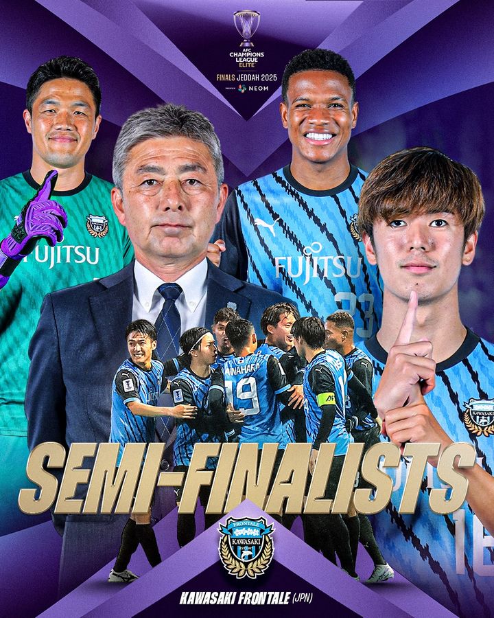 일본 가와사키, 카타르 알사드 꺾고 ACLE 준결승…호날두와 격돌