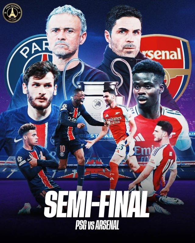 ‘이강인 벤치 대기’ 아스날-PSG 또 만났다! ‘챔스’ 4강 1차전 선발 라인업 발표 [챔피언스리그]