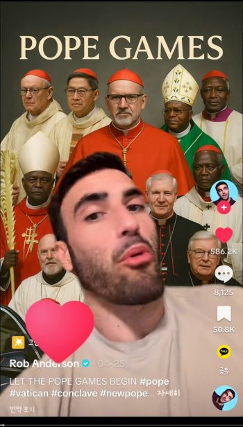 콘클라베 즐기는 '틱톡세대'…숏폼·추기경 밈 확산