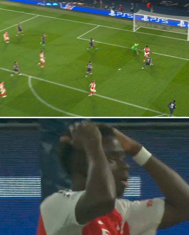 [UCL ISSUE] 빈 골대에 '뻥'…아스널 팬들 뒷목 잡게 한 '빅찬스 미스'