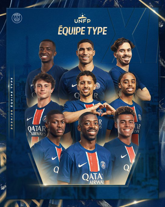 이강인 떠날 수밖에 'EPL 이적설' 이유 있다…PSG, '올해의 팀' 무려 9명 선정→LEE 제외