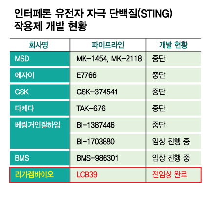 리가켐바이오, 빅파마 미끄러진 STING 작용제로 ADC 개발 격차 벌린다