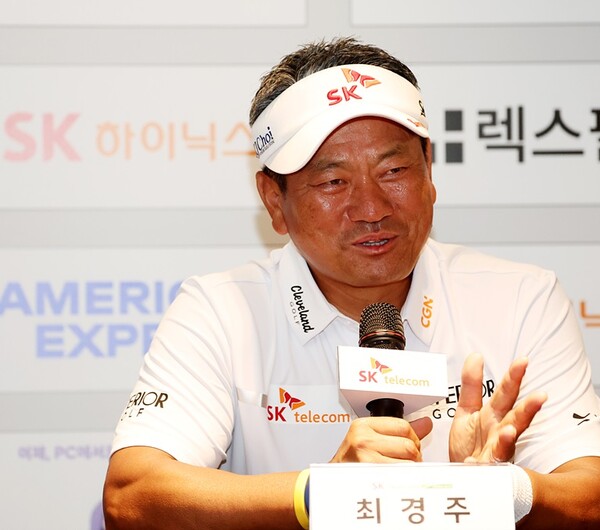 최경주 "지난 1년간 샷을 견고하게 만들려고 노력" [KPGA SK텔레콤오픈]
