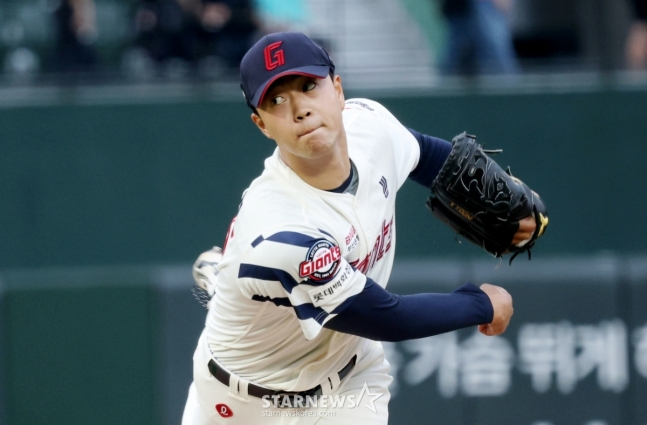 '1군 1이닝 9실점 악몽' 윤성빈, 퓨처스서 159km 쾅! NC전 'KKKKK' 3이닝 1볼넷 무실점