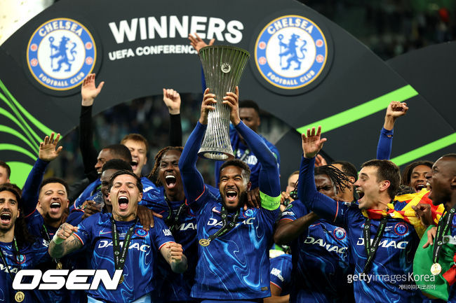 '0-1→4-1' 대역전극 보여준 첼시, 베티스 꺾고 UECL 우승! 세계 최초 UEFA '그랜드슬램' 달성