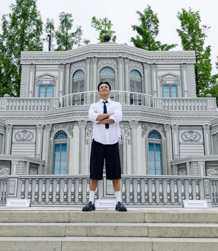 187cm 맞아? 167cm처럼 막찍은 배우, 버뮤다팬츠룩 | 패션룸