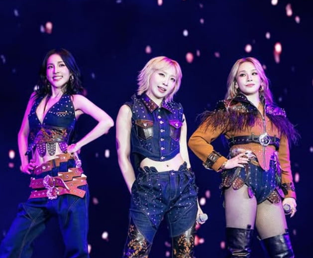 CL·산다라박·공민지, 나란히 3인 2NE1 인증…박봄은 불참 [TEN이슈]