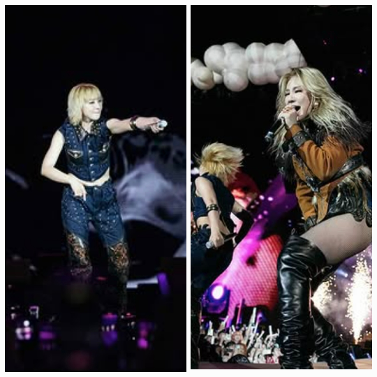 “봄이 없지만 불은 붙었다” 2NE1, LA서 3인 완전체 무대 찢었다