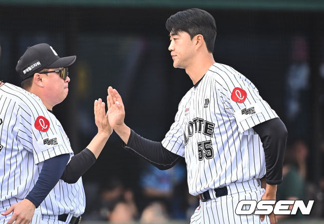 ‘2이닝 KKKKK’ 157km 롯데 ‘아픈 손가락’, 2경기 연속 무볼넷, 불펜 투수로 성공할까