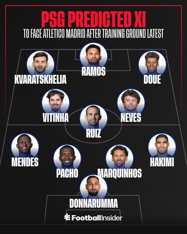 “이강인 벤치”...PSG, ‘클럽 월드컵 첫 경기’ ATM전 예상 선발 라인업 공개