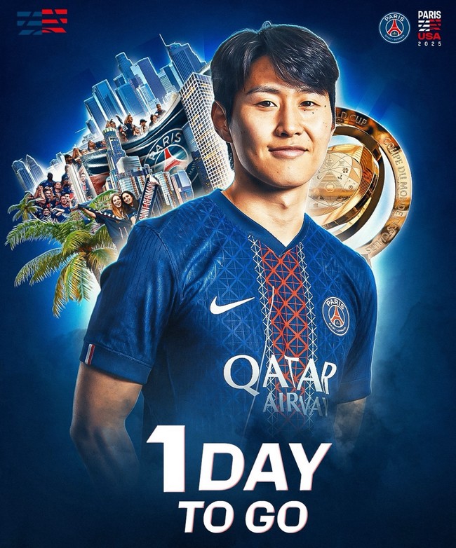 '출전 기회도 안 주면서' PSG, 홍보 목적 이강인 메인 사진 공개..."단 하루만 더 기다리면 된다!"
