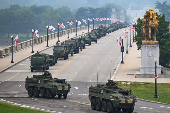 Trump shows off military might in parade marking 250th anniversary of U ...