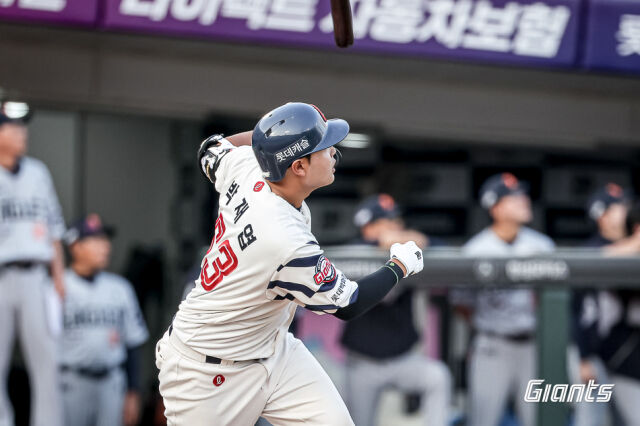 '데뷔 첫 홈런+155km KKKK' 상동 자이언츠 미쳤다! 한화, 6연승 저지…김원중 150SV 달성 '금자탑' [MD부산]