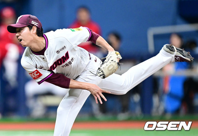 'SSG 킬러' 하영민, 3전 전승 ERA 1.42 위력투…키움 6연패 탈출, 오선진 슈퍼 캐치 [고척 리뷰]