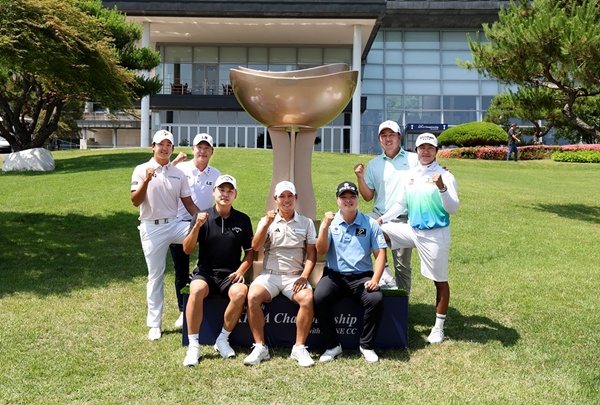 KPGA 선수권, 에이원CC 개최 10주년 맞이 포토콜 진행