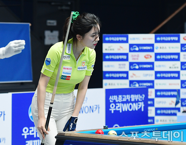 PBA-LPBA 챔피언십 | [ST포토] 정수빈, 키스 득점