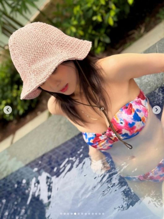 산다라박, 39kg의 완벽한 비키니핏..말랐지만 볼륨 몸매