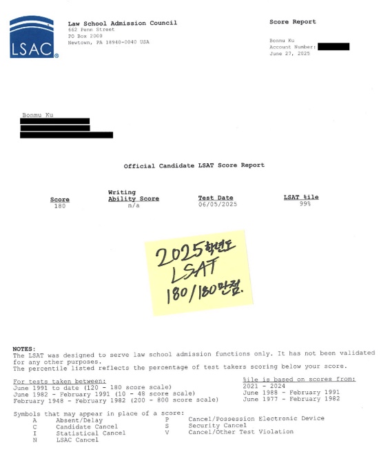 미국 로스쿨 입학시험 LSAT 만점 받은 하버드 출신 구본무씨··· “전세계 수석” 영예