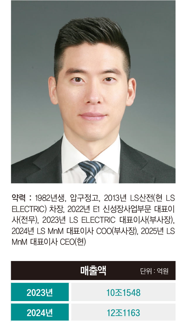 구동휘 LS MnM 대표..기업 미래 ‘이차 전지’ 책임지는 ‘젊은 피’