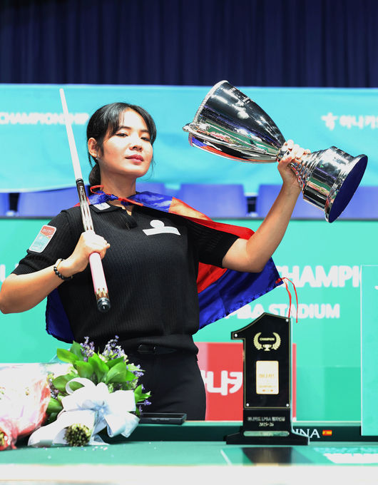 '김가영 독주 깬' 스롱, 1년 5개월 만에 '캄보디아 특급' 부활.. LPBA 8번째 정상