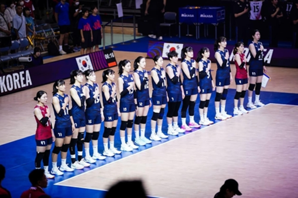 '굴욕' 한국 女배구, VNL 1승11패 최하위→챌린저컵 강등 확정