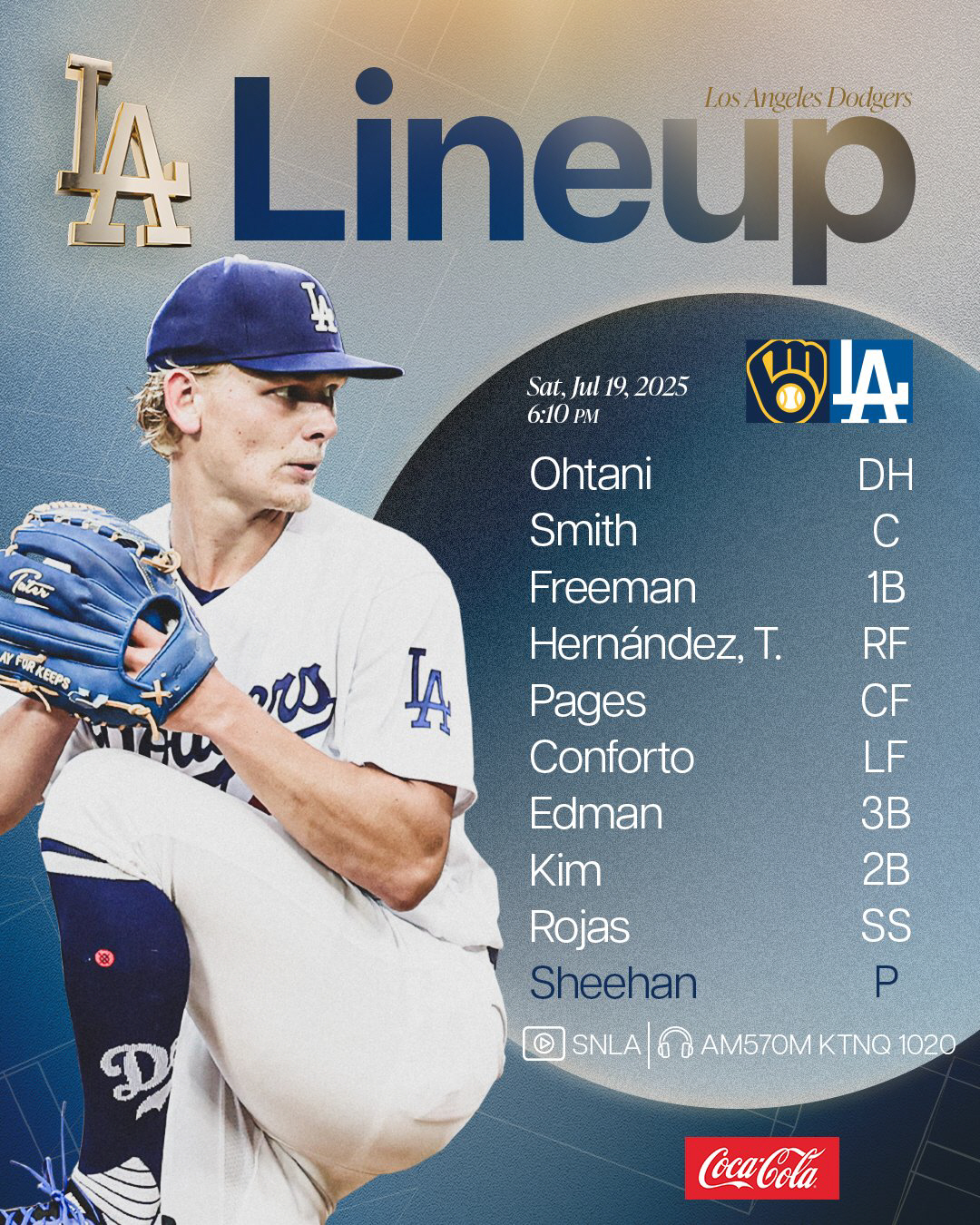 '오늘은 끝까지 가자, 혜성' LAD 슈퍼유틸리티 김혜성, 밀워키전 2G 연속 선발 2루수 출격