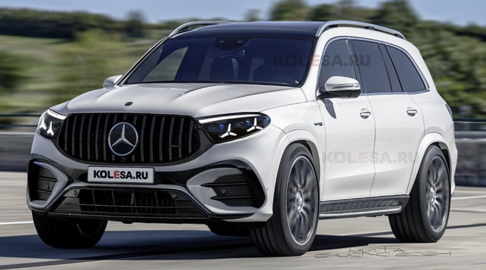 “이게 SUV라고?” 벤츠 GLS 페이스리프트 디자인 실물급 유출 | EV-Hotissue