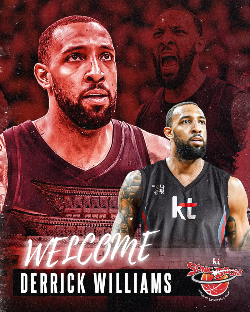 'D-Will' 윌리엄스, 문경은호 KT 합류…2011 NBA 드래프트 2순위 출신