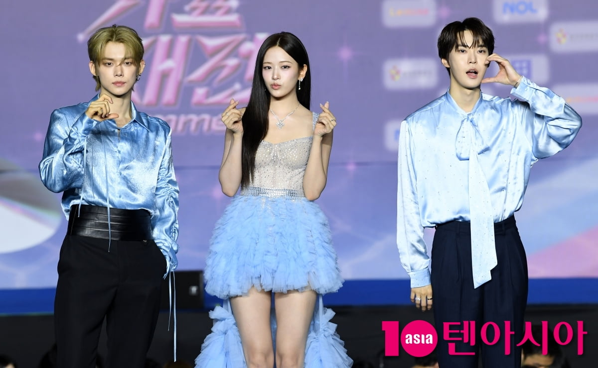 도영-안유진-연준, 선남선녀 가요대전 3MC[TEN포토+]