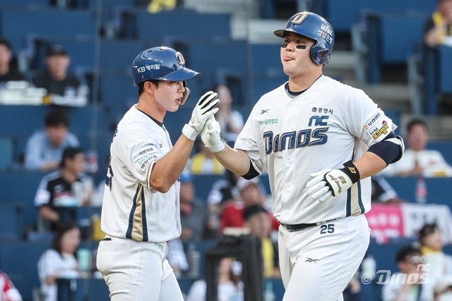 ‘파죽의 승승승!’ NC, ‘박민우 2G 연속 홈런+천재환·김형준 쾅쾅!’ 앞세워 주말 3연전 싹쓸이＆5할 승률 회복 눈앞…키움은 5연패 수렁