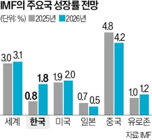 IMF, 내년 韓성장률 1.8%로 상향…"하반기부터 경제 회복"