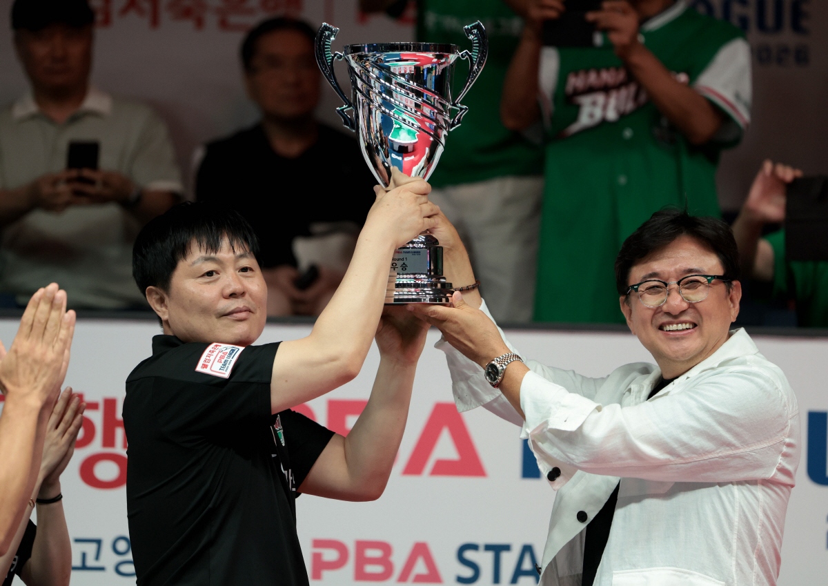 '파죽의 7연승' 하나카드, PBA 팀리그 1R 우승…PS 진출 조기 확정.