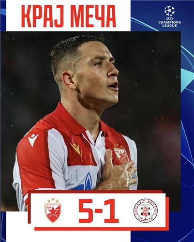 '설영우 징계 결장' 즈베즈다, 링컨 완파하고 UCL 예선 3R 진출