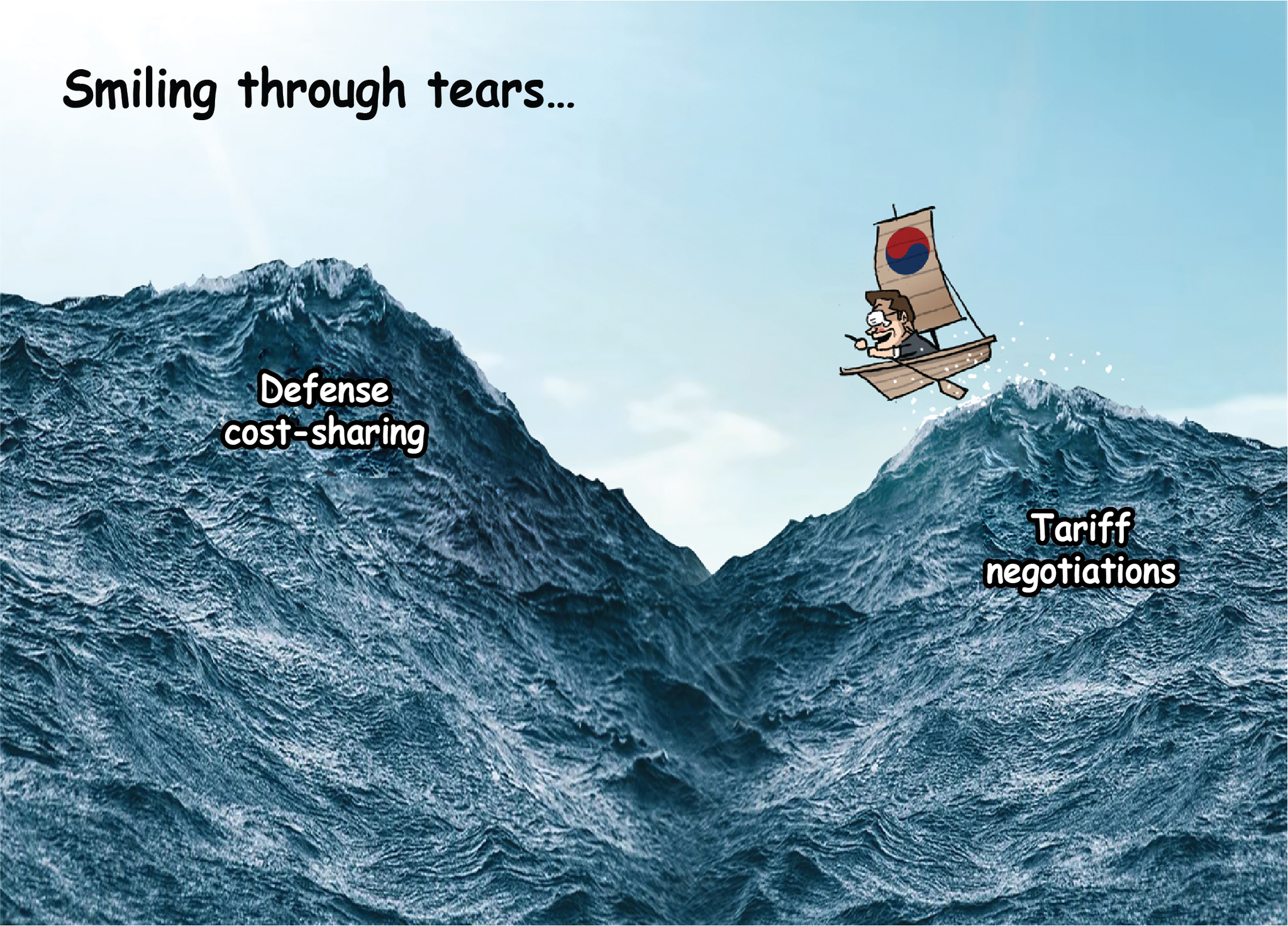 Smiling through tears…