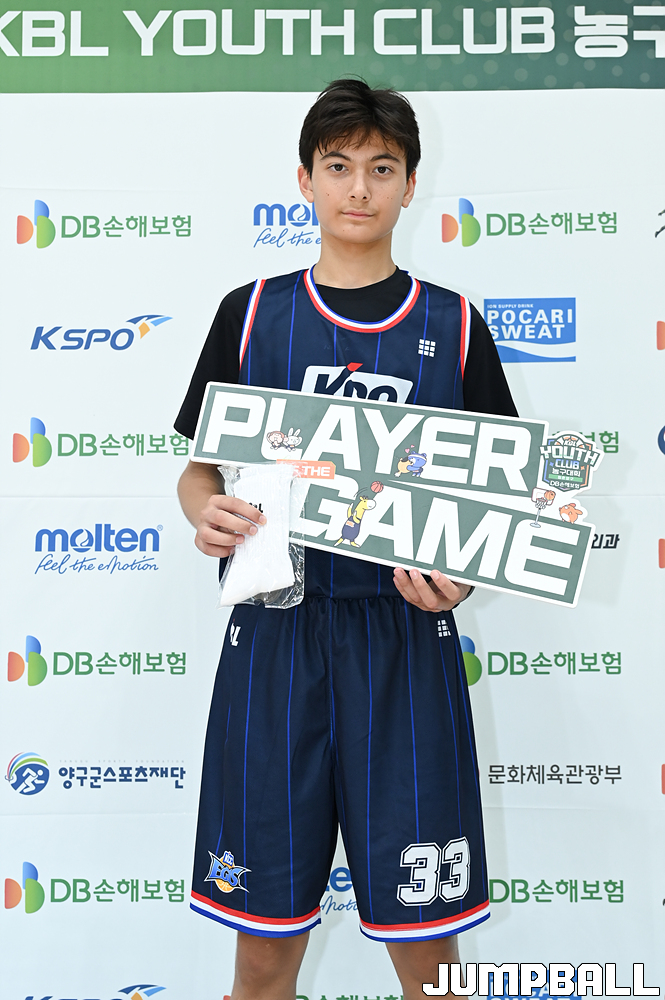 [KBL유소년] '그리스 혼혈 소년' KCC U14 조지해빈, 첫 KBL 대회 출전에서 수훈선수 선정!