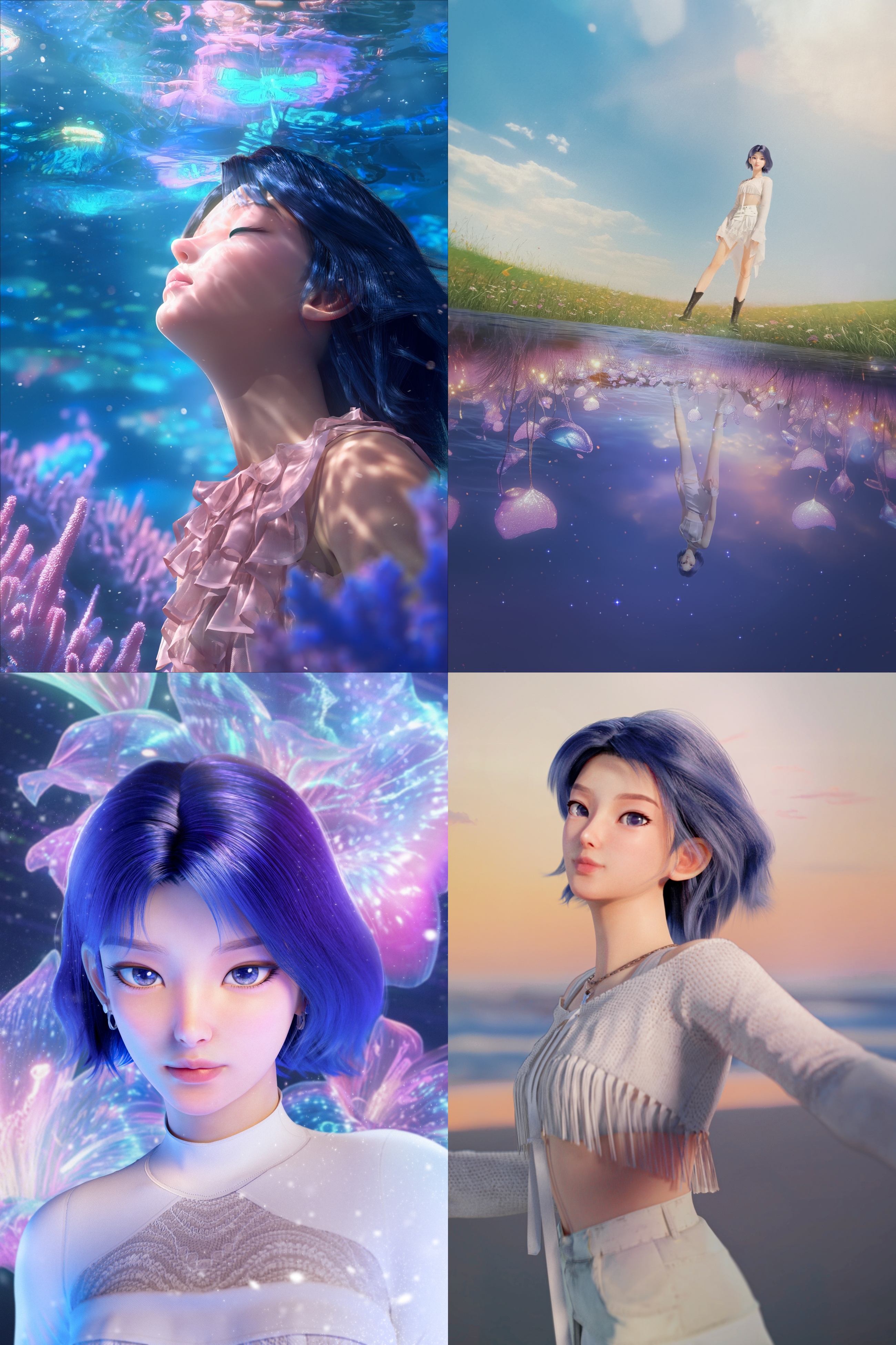 SM 콘서트 무대 섰던 가상 아이돌 나이비스, 신곡 음원 공개