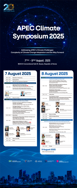 APEC Climate Center to Host 2025 APEC Climate Symposium in Busan to Mark 20th Anniversary of Its ...