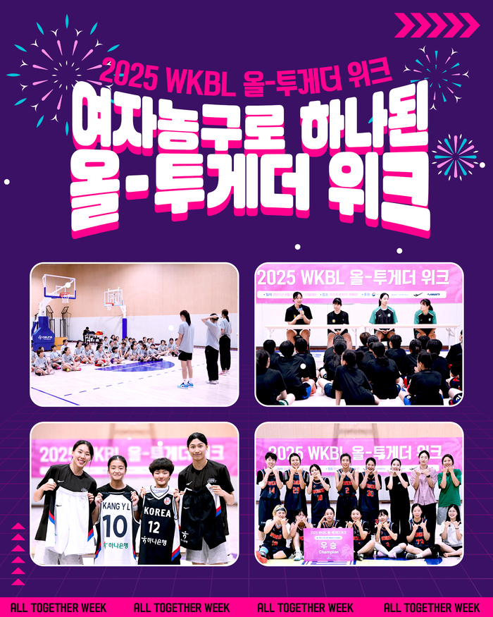 “유망주부터 동호인까지 여자농구 올-투게더” WKBL, 2025 올-투게더 위크 종료