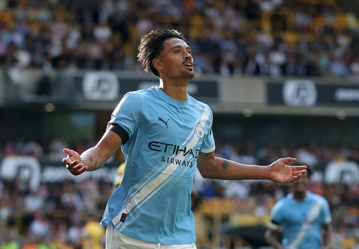 ‘복덩이 데려왔네’ 맨시티 입 찢어진다···라인더르스, EPL 개막전 1골·1AS 활약에 펩 감독·언론 ‘극찬’