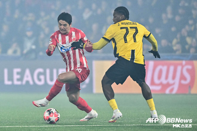 슈팅을 ‘26개’나 퍼부었지만... 설영우, 챔피언스리그 도전 무산되나···‘UCL PO 1차전 홈에서 1-2 패배’