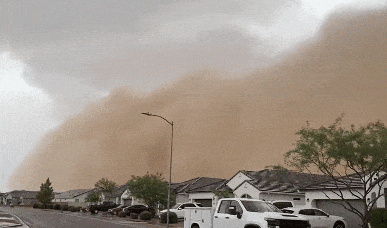 도시 삼킨 거대한 먼지 폭풍…美 애리조나 정전·결항 잇따라