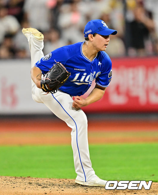 삼성 팬들 난리났다! 158km 찍은 배찬승, 지치지 않는 체력에 마음가짐까지...단점이 뭐니?