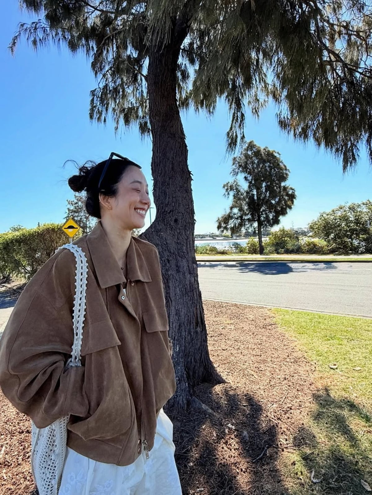 '44세' 정려원, 166cm 47kg 뼈말라 몸매 드러낸 호주 여신…모델 기럭지 실화냐