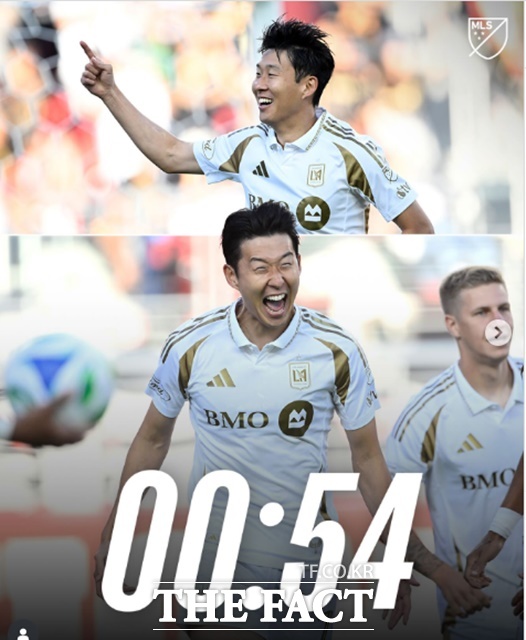 '53초 번개골' 손흥민, LAFC 4-2 승리 견인...MLS 2골 1도움