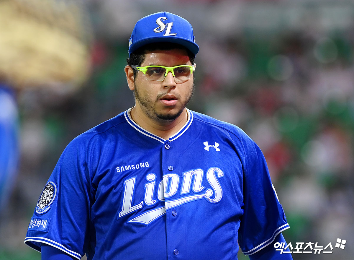 라팍 덮친 장대비+강풍, 시간당 11.5mm 폭우 예보까지…삼성 vs 롯데 맞대결 연기되나 [대구 라이브]