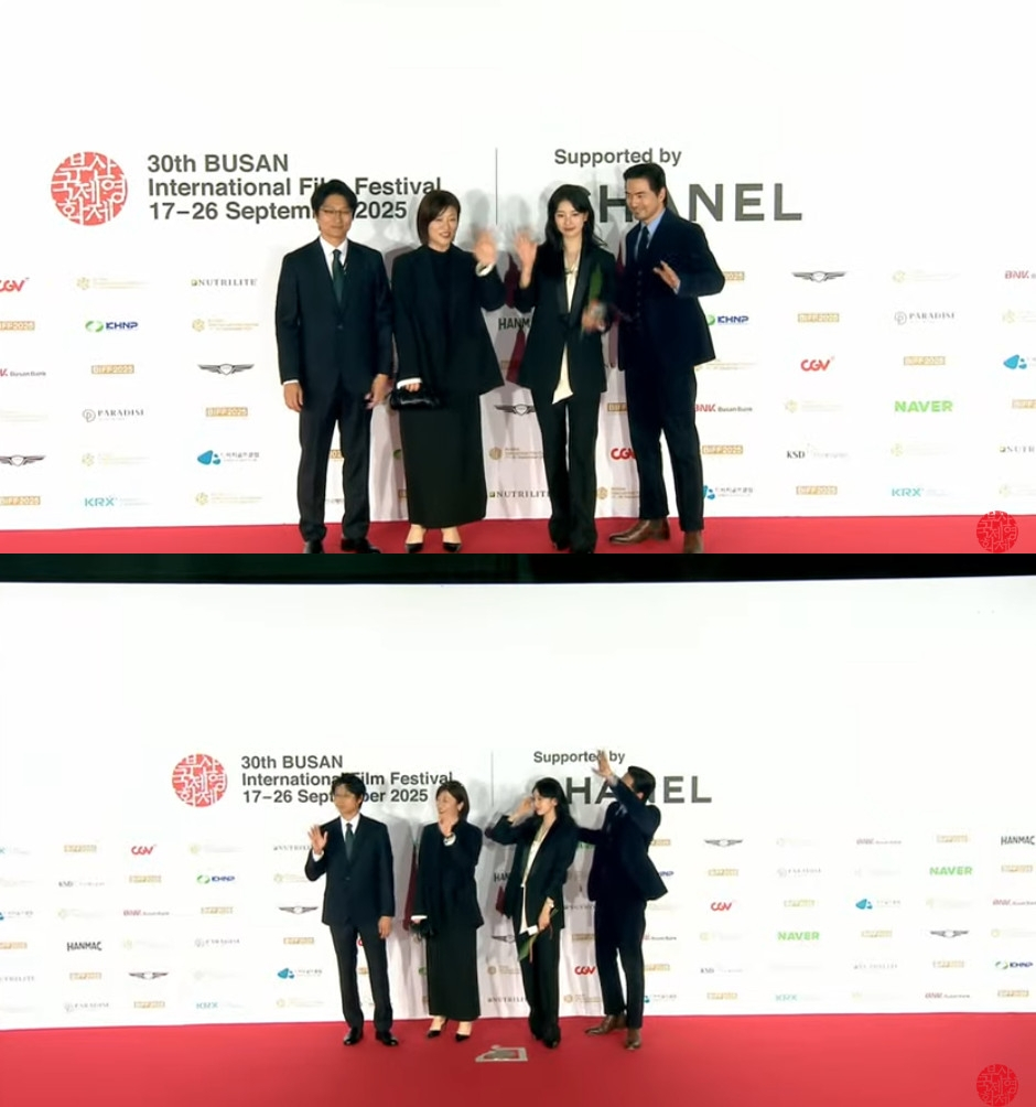 수지, 부국제 폐막식 참석 열정..블랙 수트로 완성한 여신 미모 [30회 BIFF]