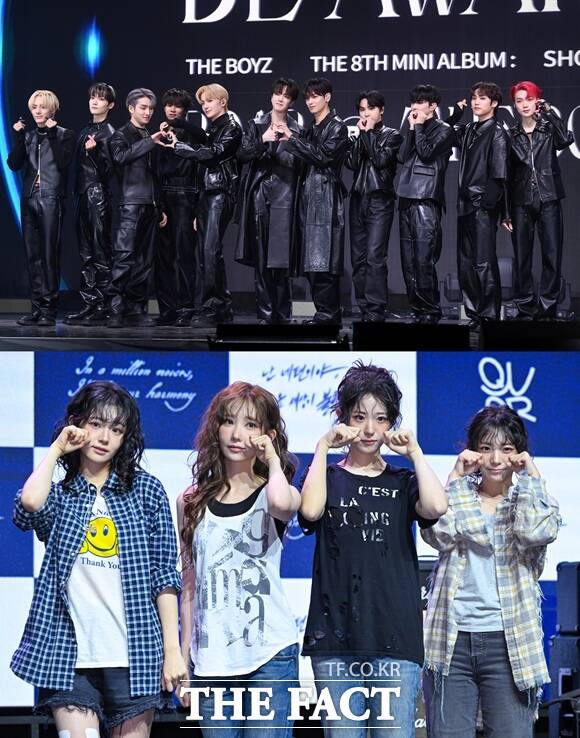 [TF초점] 풀리지 않는 더보이즈·QWER 응원봉 논란…핵심은 '불문율'