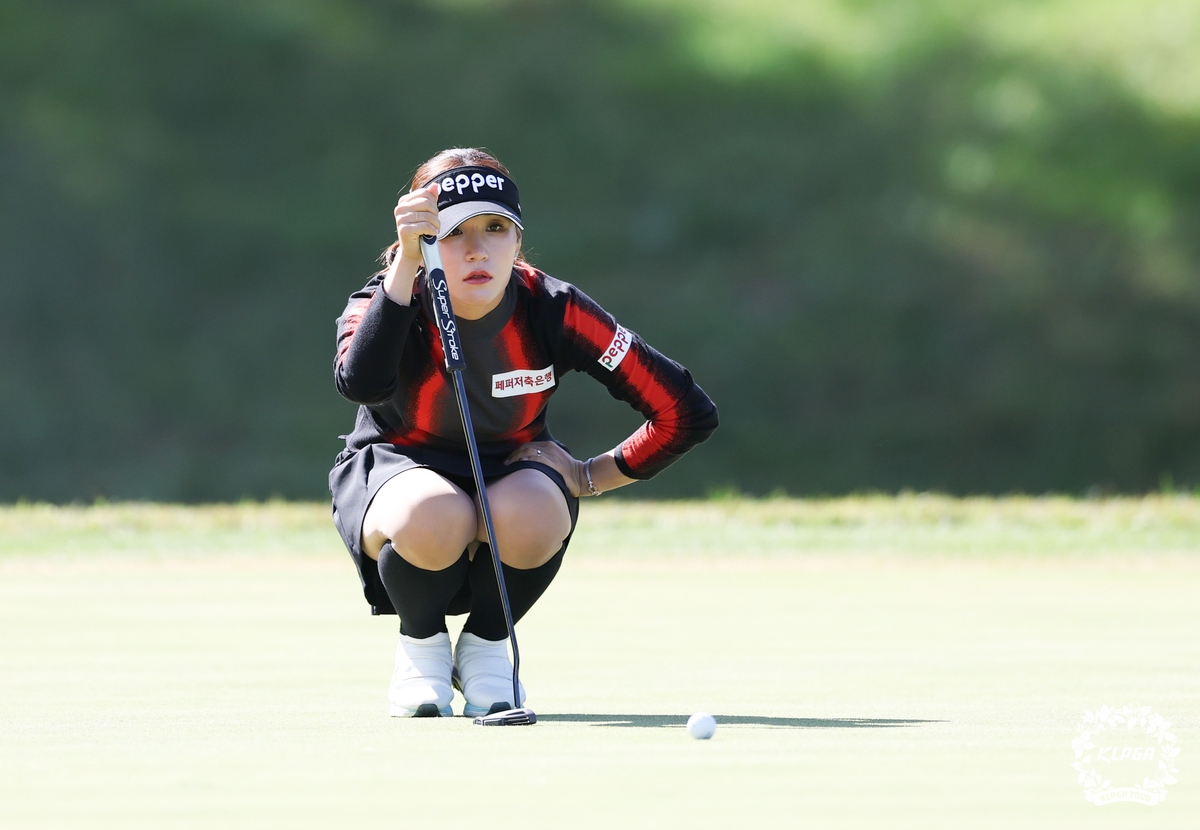 황정미·김우정, KLPGA 상상인·한경 와우넷 오픈 2R 공동 선두